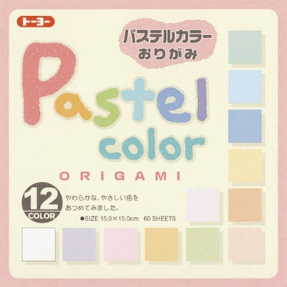 Toyo Pastel Color Origami 12 colors [60 sheets] – WABI-SABI STORE
