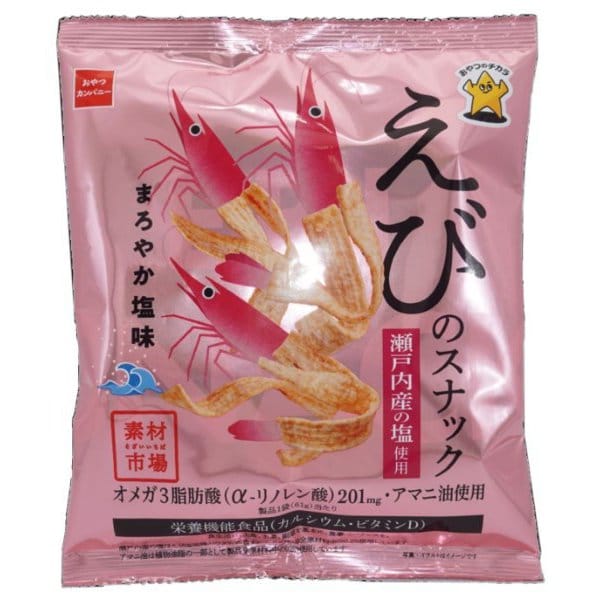 Oyatsu C Shrimp Snacks – Mild Salty Flavor with Omega-3 & Calcium – 61g – WABI-SABI STORE