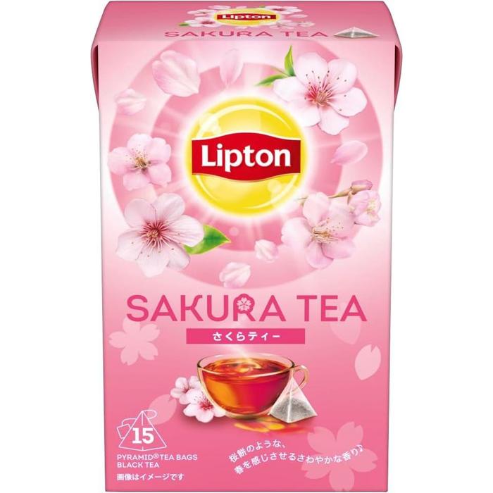 Japan exclusive! Lipton Sakura Tea Bags - 15 bags | WABI-SABI STORE