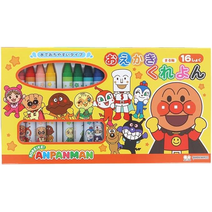 Sun-Star Stationery Anpanman Crayon “Go! Anpanman” – 16 Colors | Wabi ...