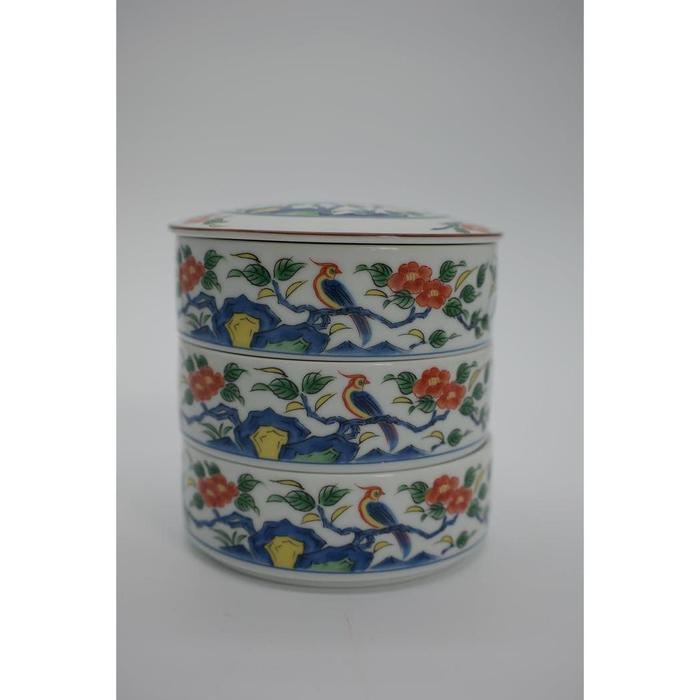VINTAGE LUXURY PORCELAIN JUBAKO FOOD BOX- ARITA YAKI| WABI-SABI STORE